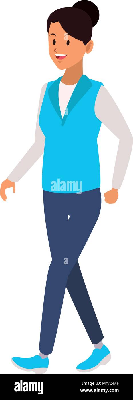 Cartoon Woman Walking High Resolution Stock Photography and Images - Alamy