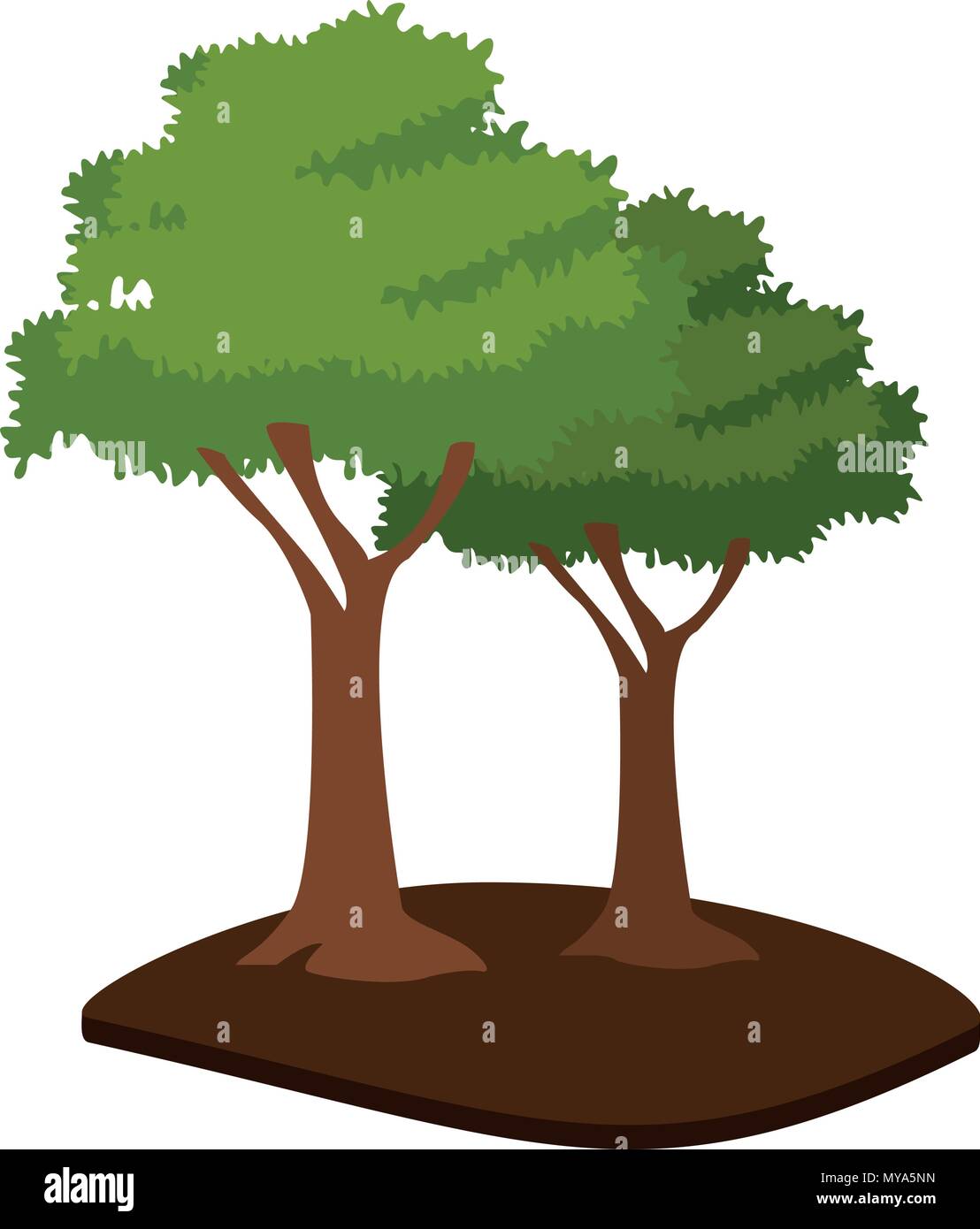 Trees nature isolated Stock Vector Image & Art - Alamy