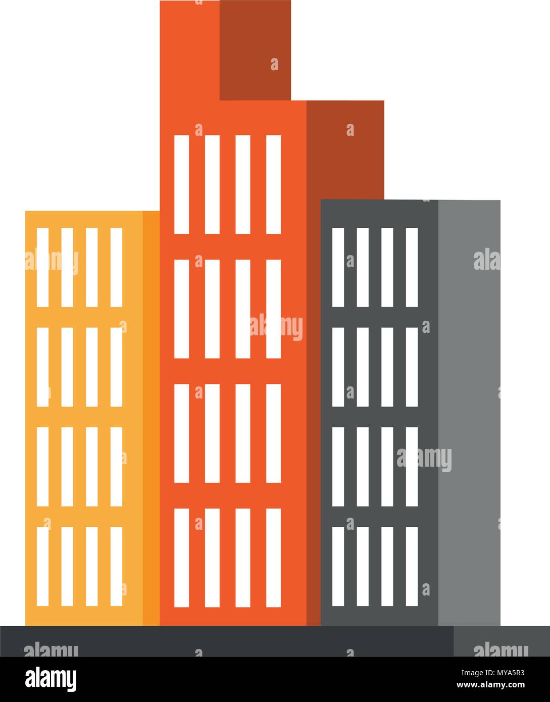 Urban buildings isolated Stock Vector Image & Art - Alamy
