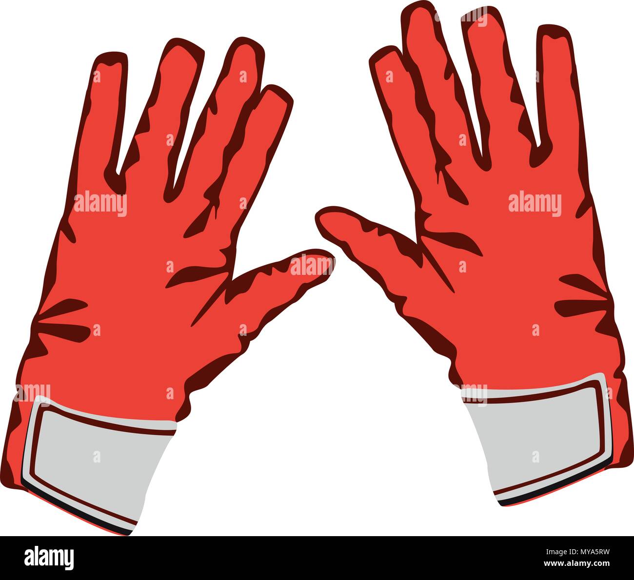 Goalkeeper gloves isolated Stock Vector Image & Art - Alamy