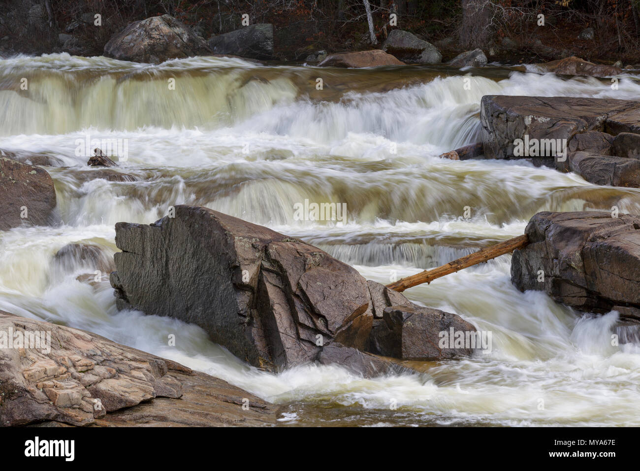 Lower Falls on the Swift River in Albany, New Hampshire USA during the ...