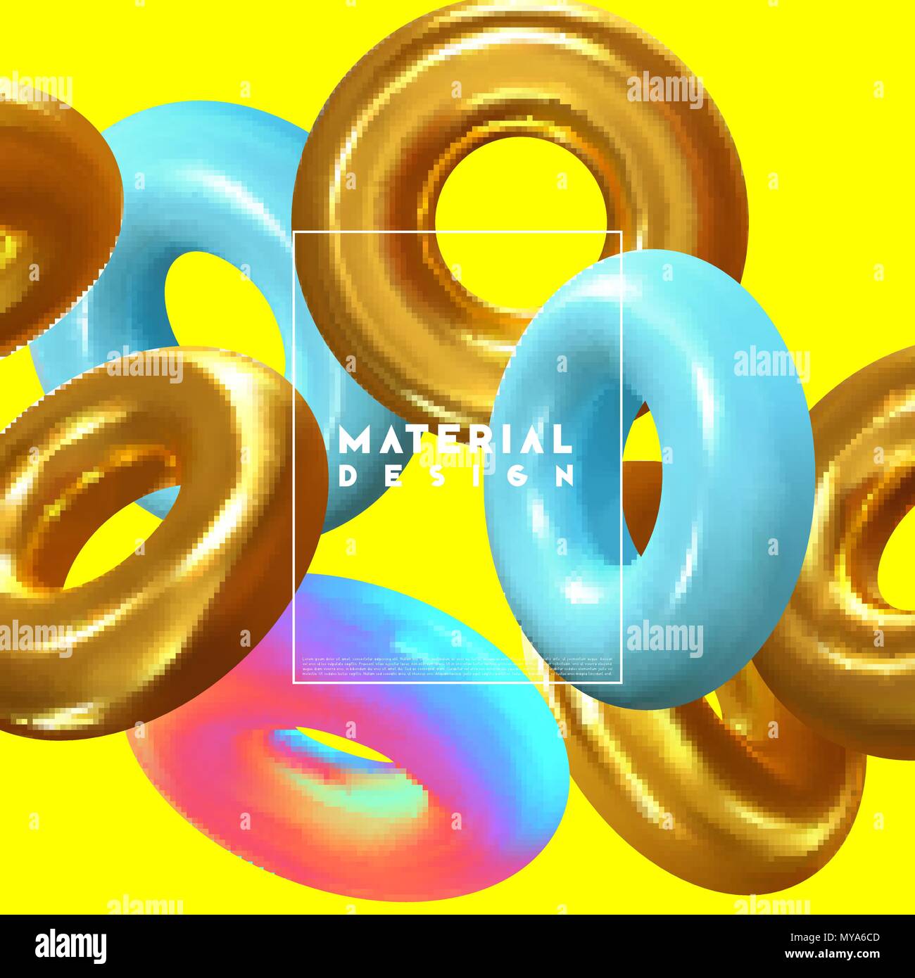 Modern abstract background. Gradient colorful composition 3d shapes ...