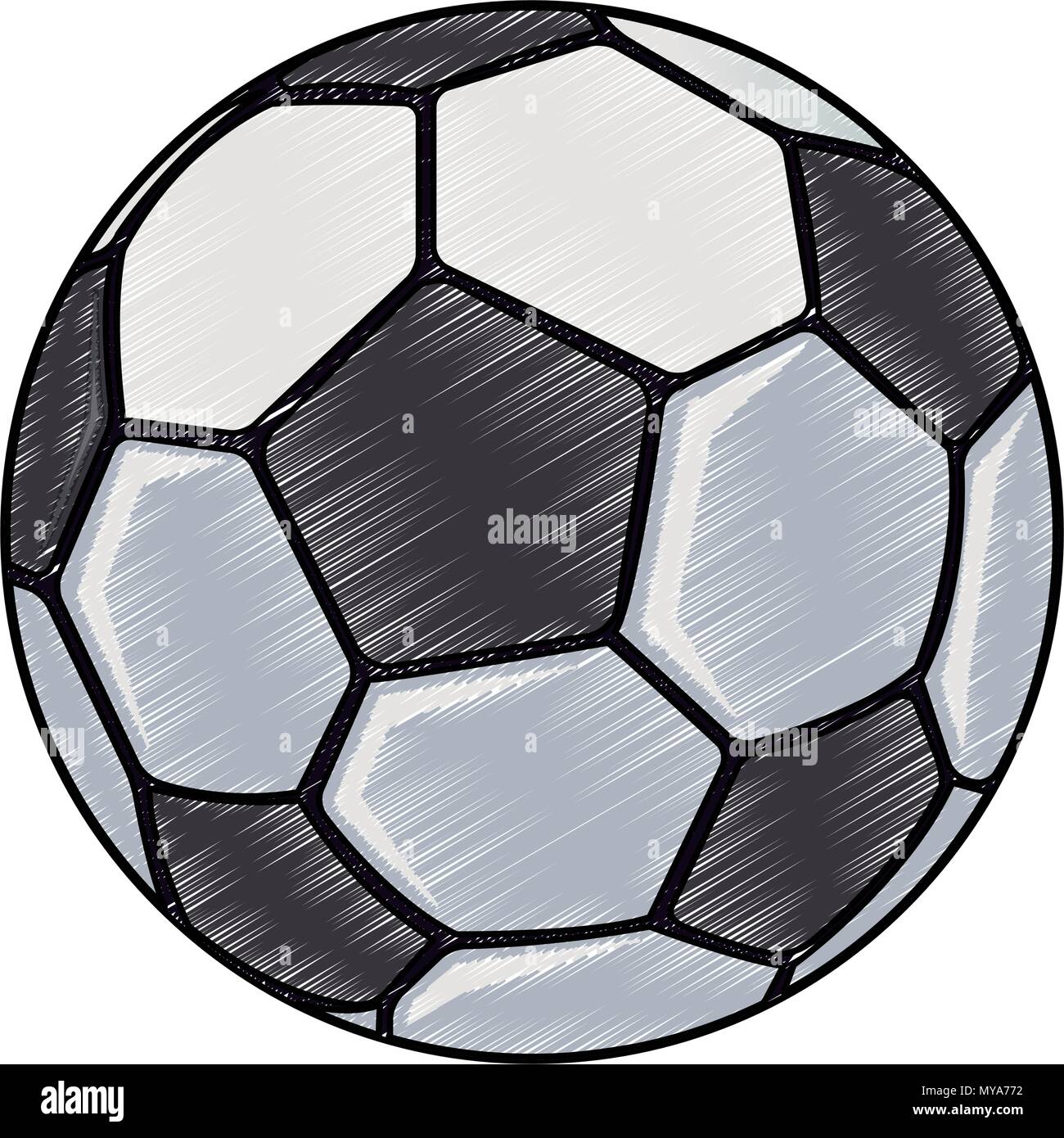 Soccer ball isolated scribble Stock Vector Image & Art - Alamy