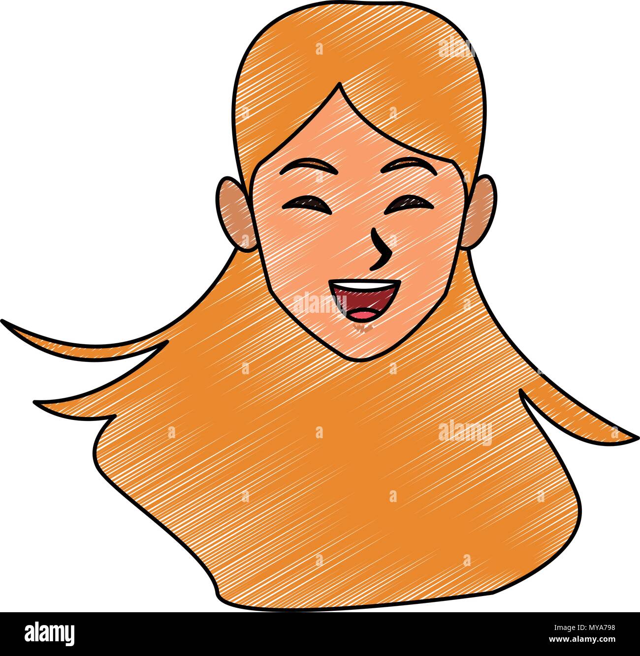 Young woman face scribble Stock Vector Image & Art - Alamy