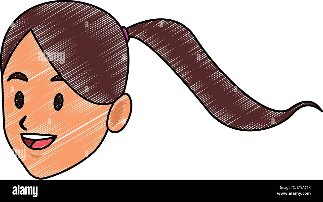 Young woman face scribble Stock Vector Image & Art - Alamy