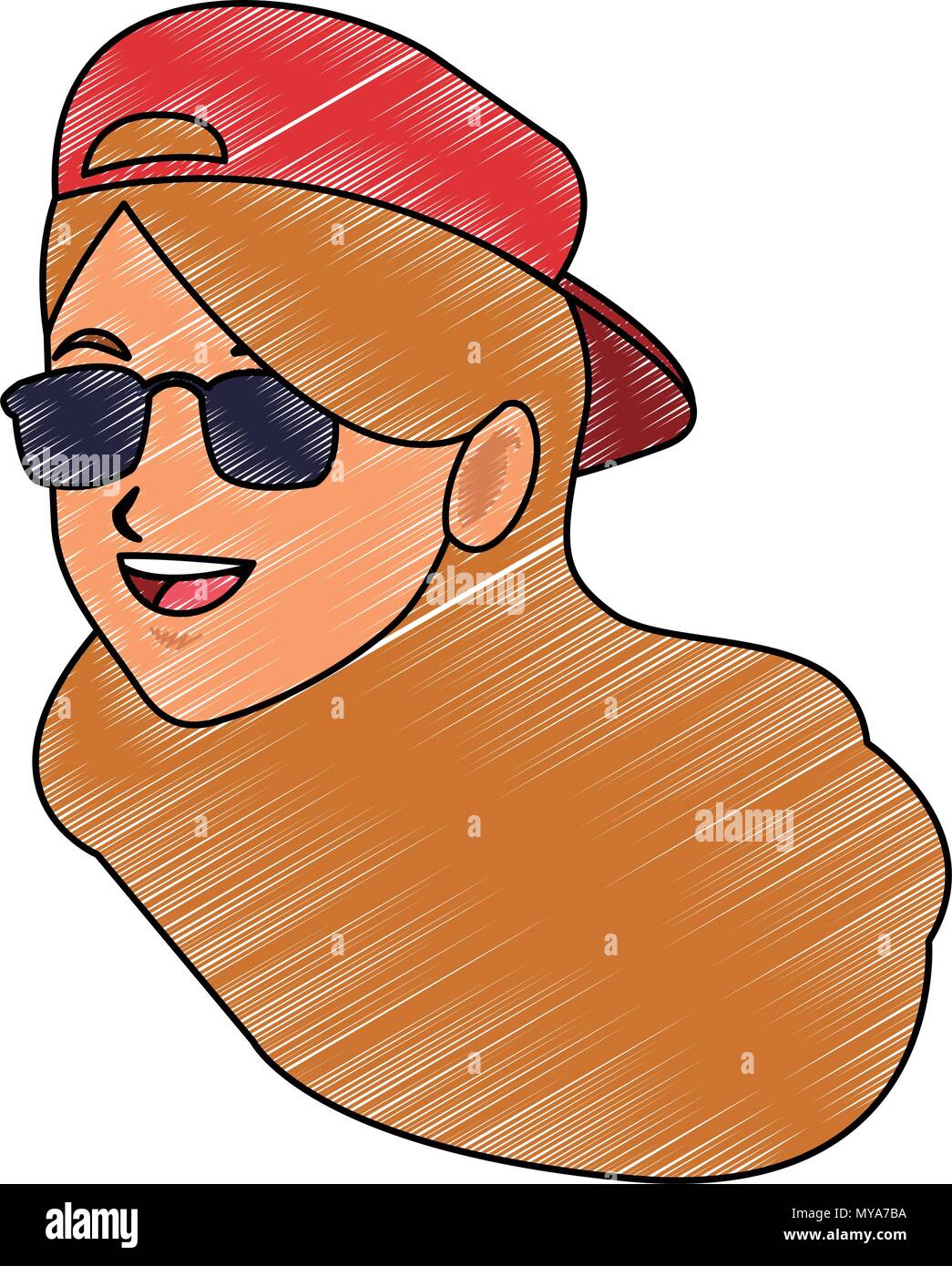 Young woman face scribble Stock Vector Image & Art - Alamy