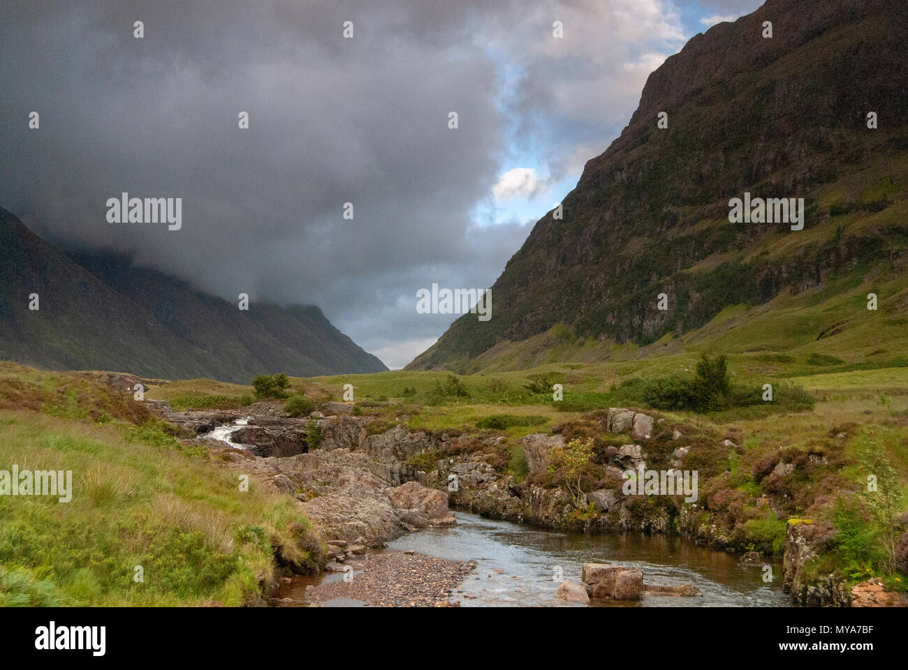 Glen shiel waterfall scottish highlands hi-res stock photography and ...