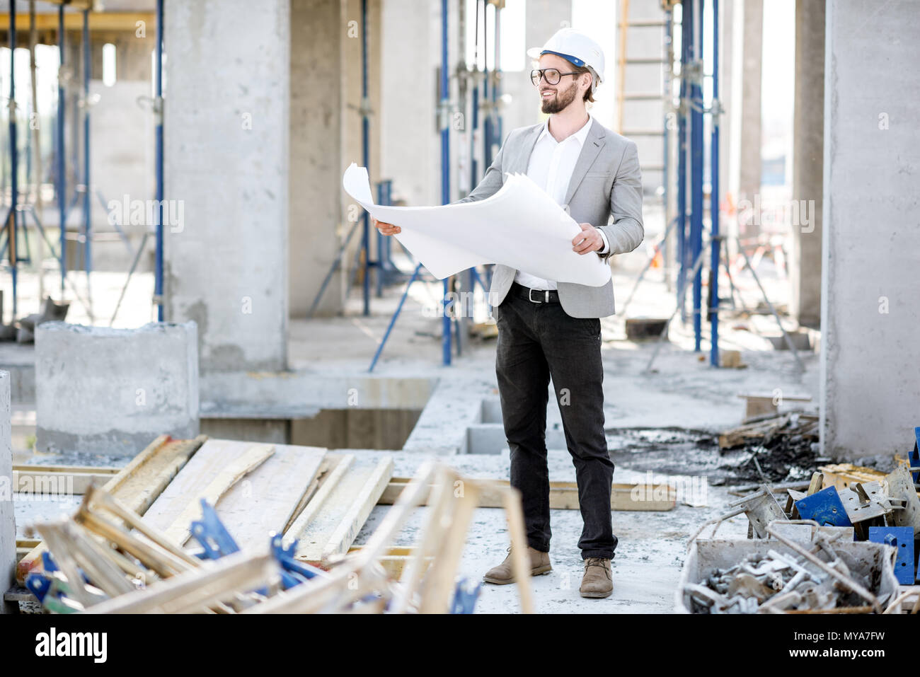 Blueprint inspection hi-res stock photography and images - Alamy