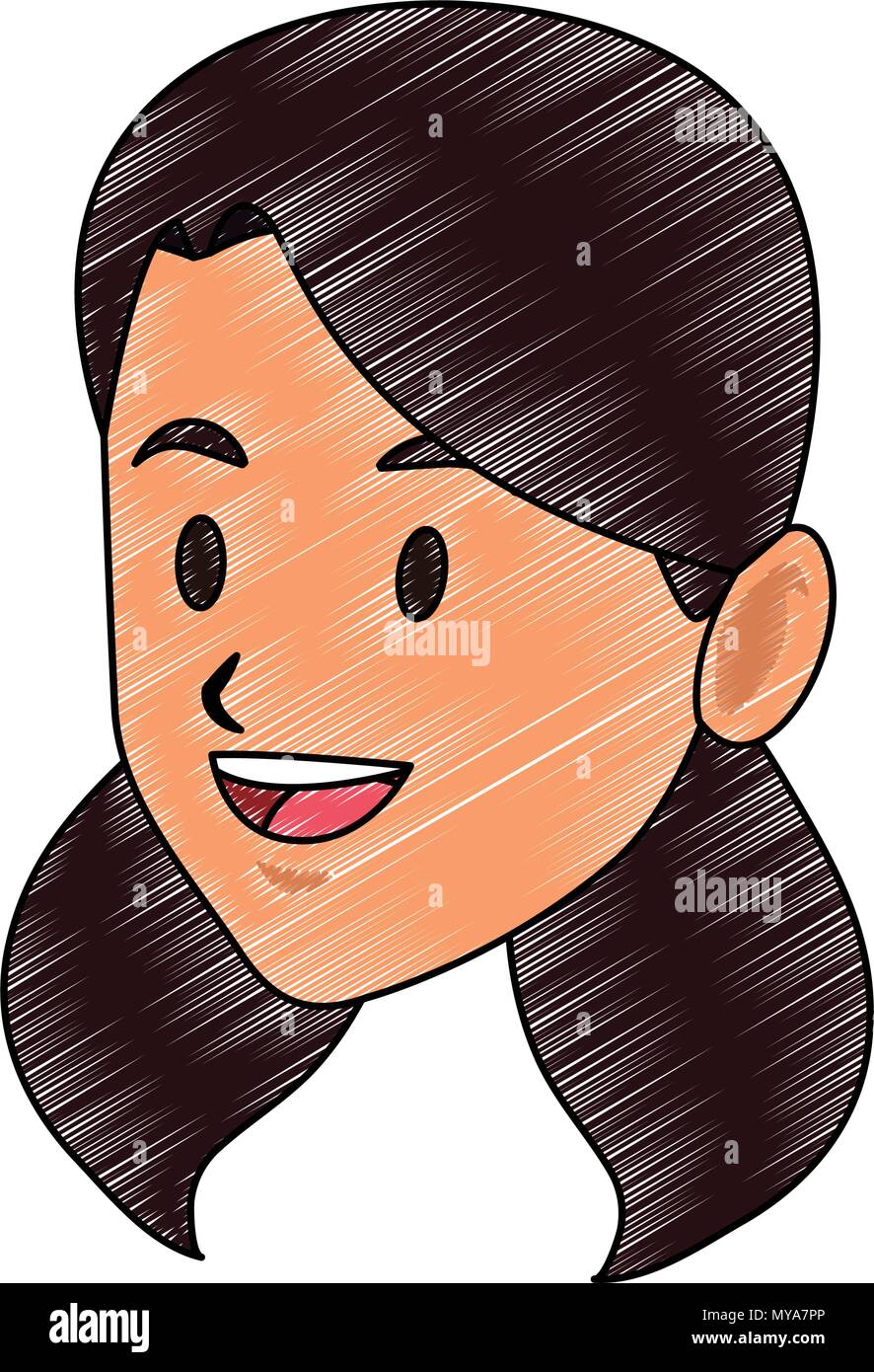 Young woman cartoon scribble Stock Vector Image & Art - Alamy