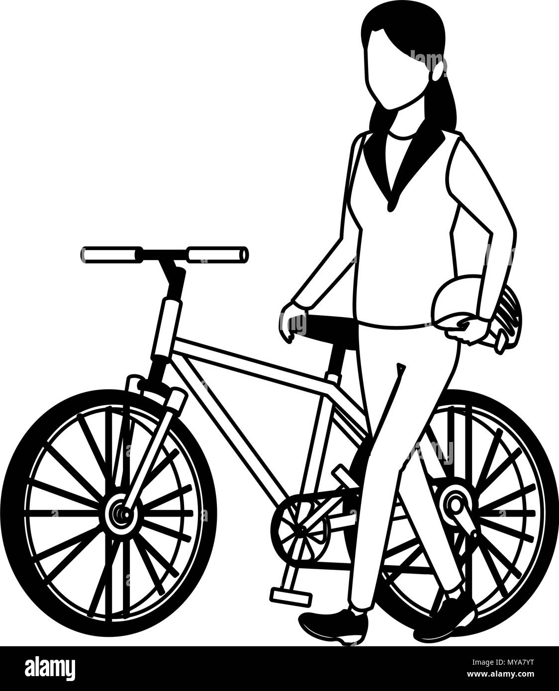 Faceless woman in white Cut Out Stock Images & Pictures - Alamy