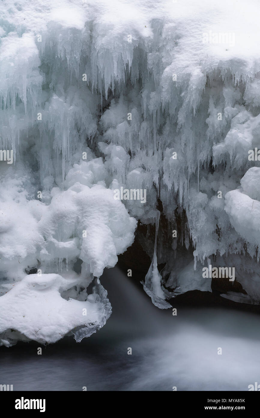 The natural feature known as “The Basin" along the Pemigewasset River ...