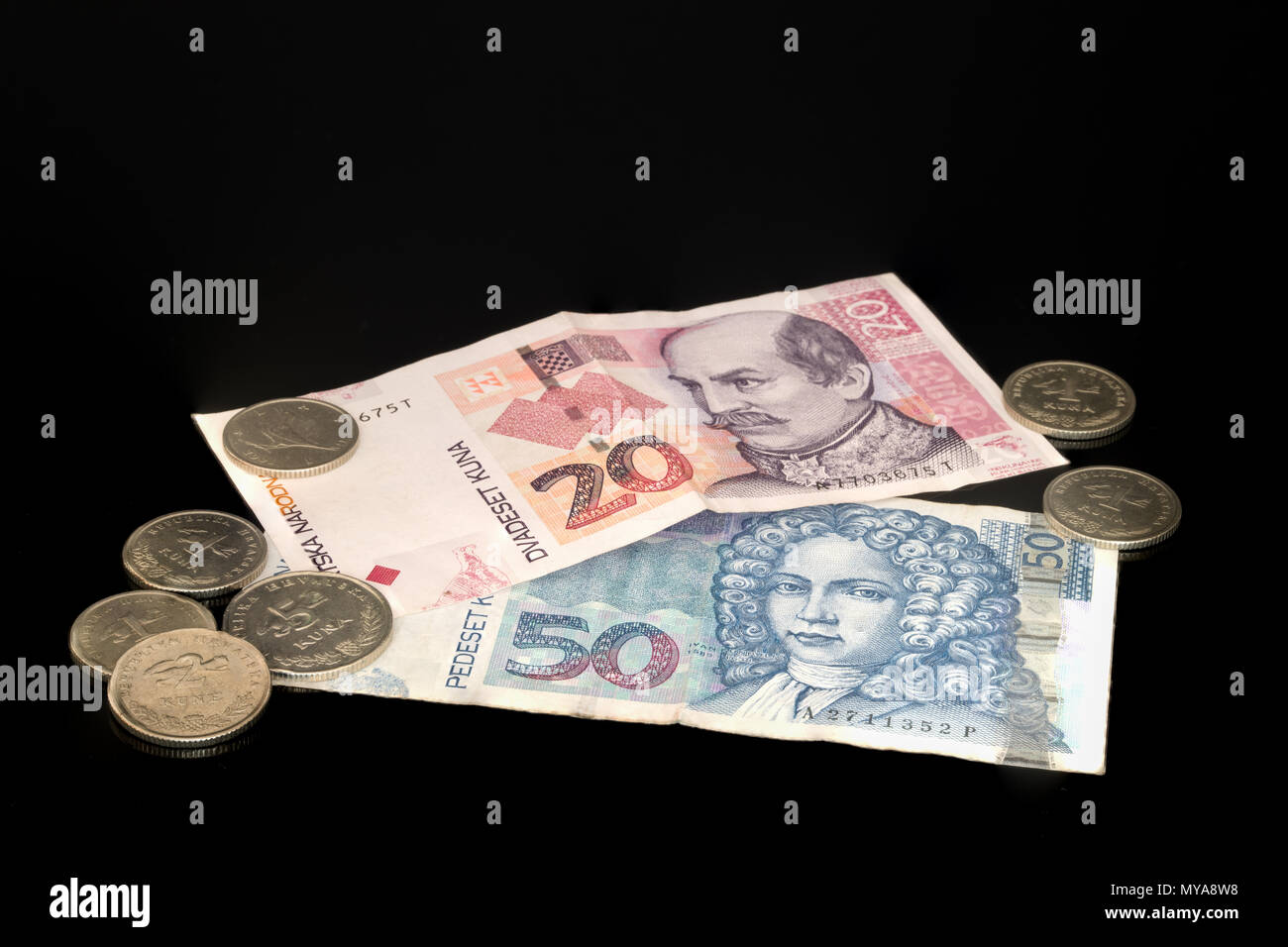 Kuna - Croatian currency Stock Photo - Alamy