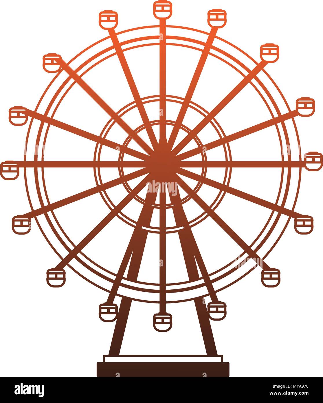 Festival wheel isolated red lines Stock Vector Image & Art - Alamy