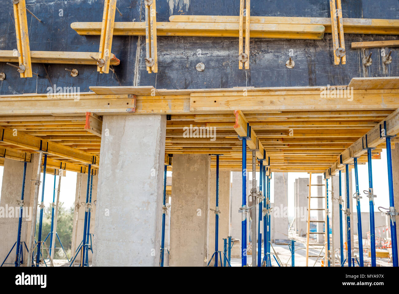 Formwork for concrete on the structure Stock Photo - Alamy
