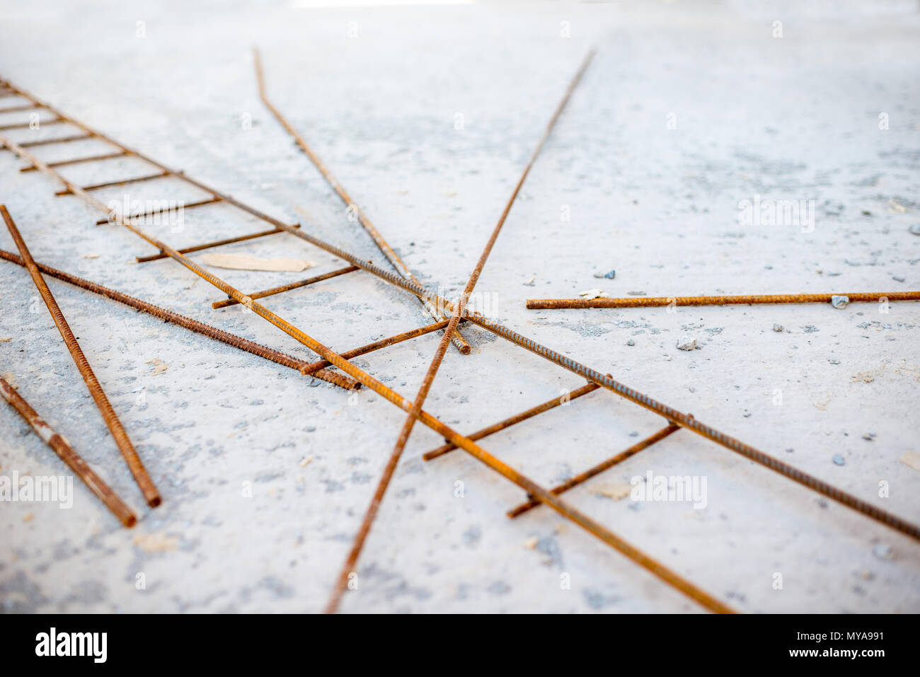 Armature on the concrete Stock Photo - Alamy