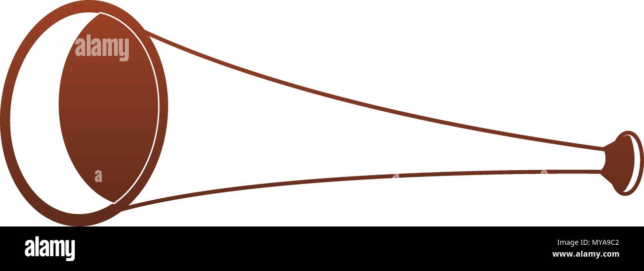 Fan horn isolated red lines Stock Vector Image & Art - Alamy