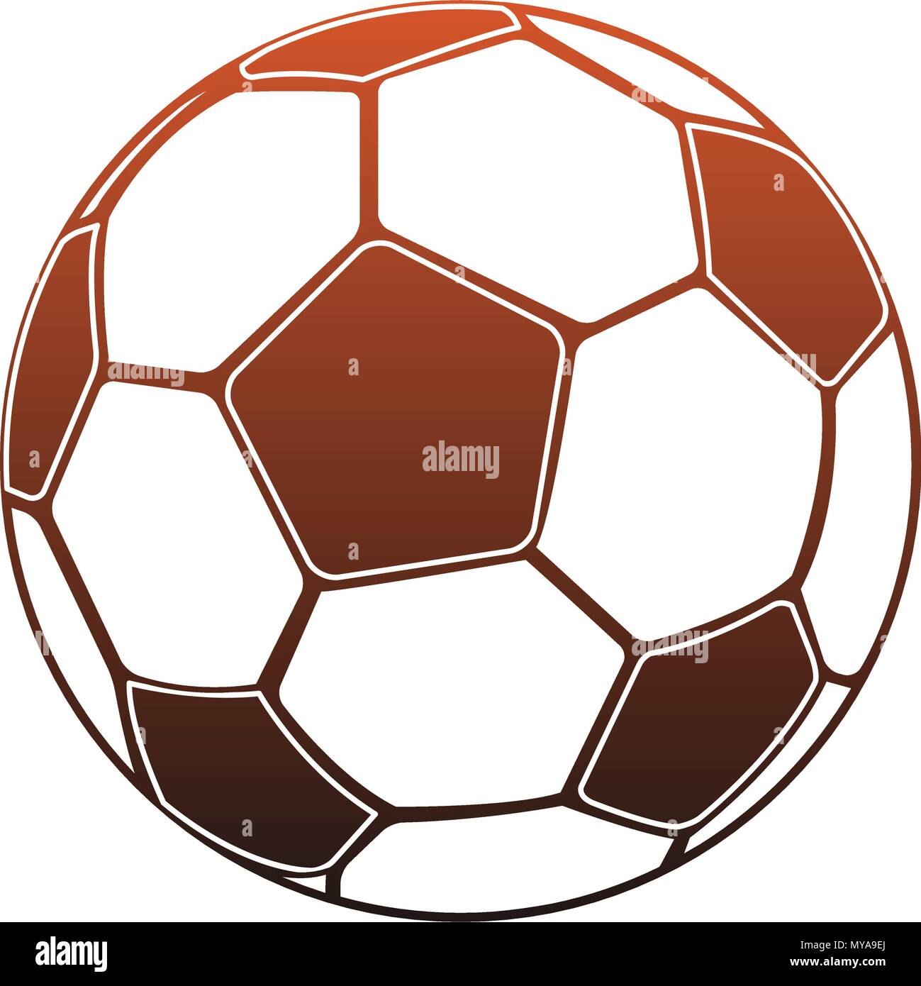 Soccer ball isolated red lines Stock Vector Image & Art - Alamy