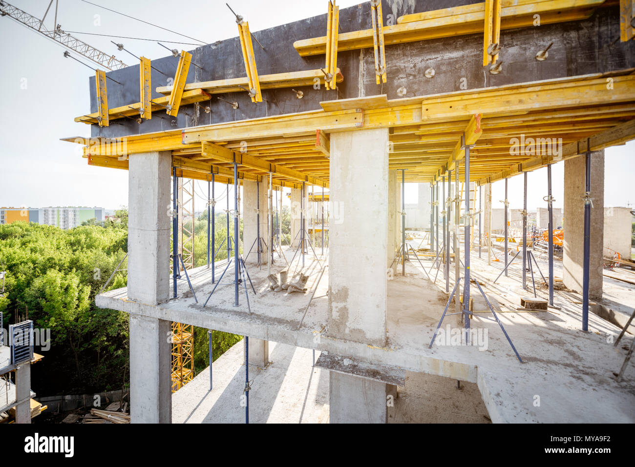 Formwork for concrete on the structure Stock Photo - Alamy