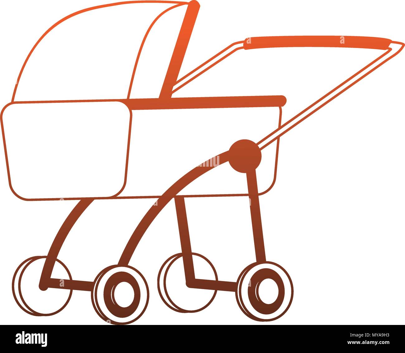 Red pram Stock Vector Images - Alamy