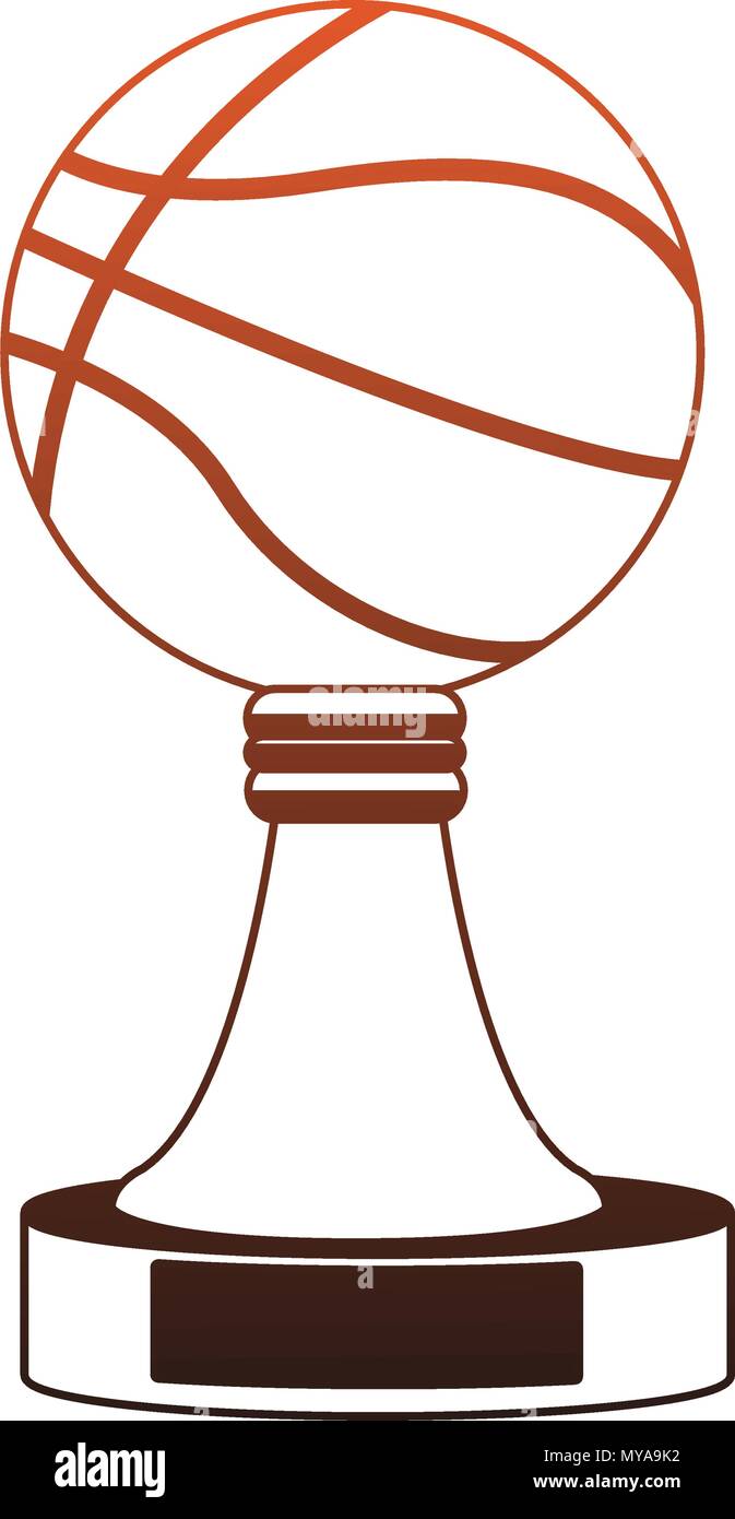 Basketball championship golden trophy Stock Vector Images - Alamy
