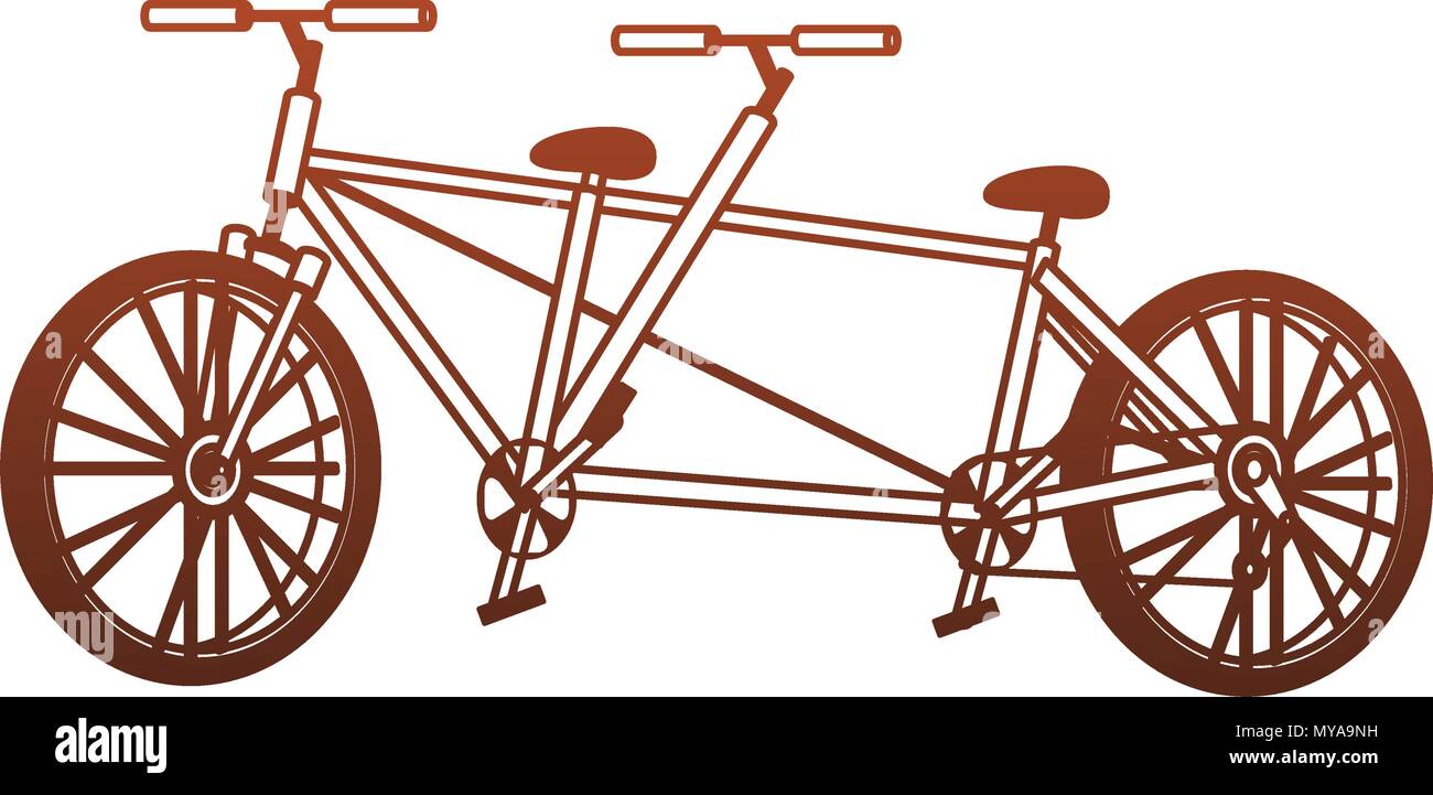 Red bicycle in street Stock Vector Images - Alamy