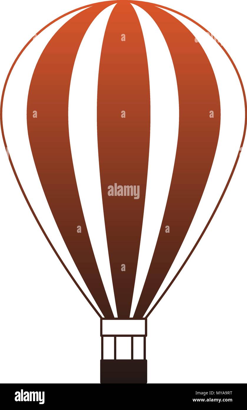 Hot air balloon flying red lines Stock Vector Image & Art - Alamy