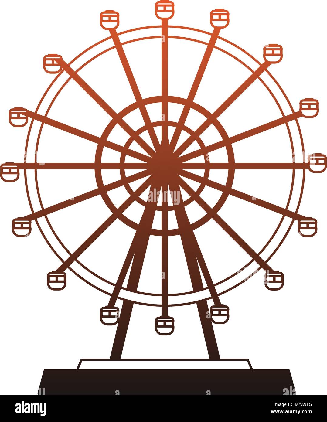 Festival wheel isolated red lines Stock Vector Image & Art - Alamy