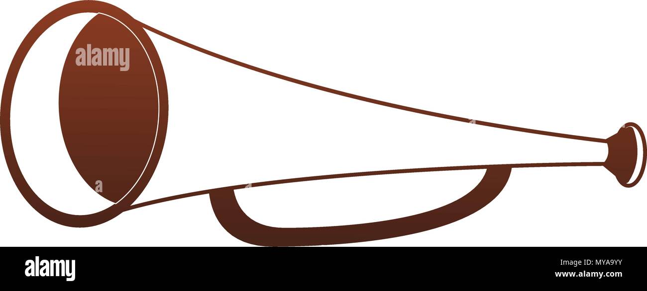 Fan horn isolated red lines Stock Vector Image & Art - Alamy