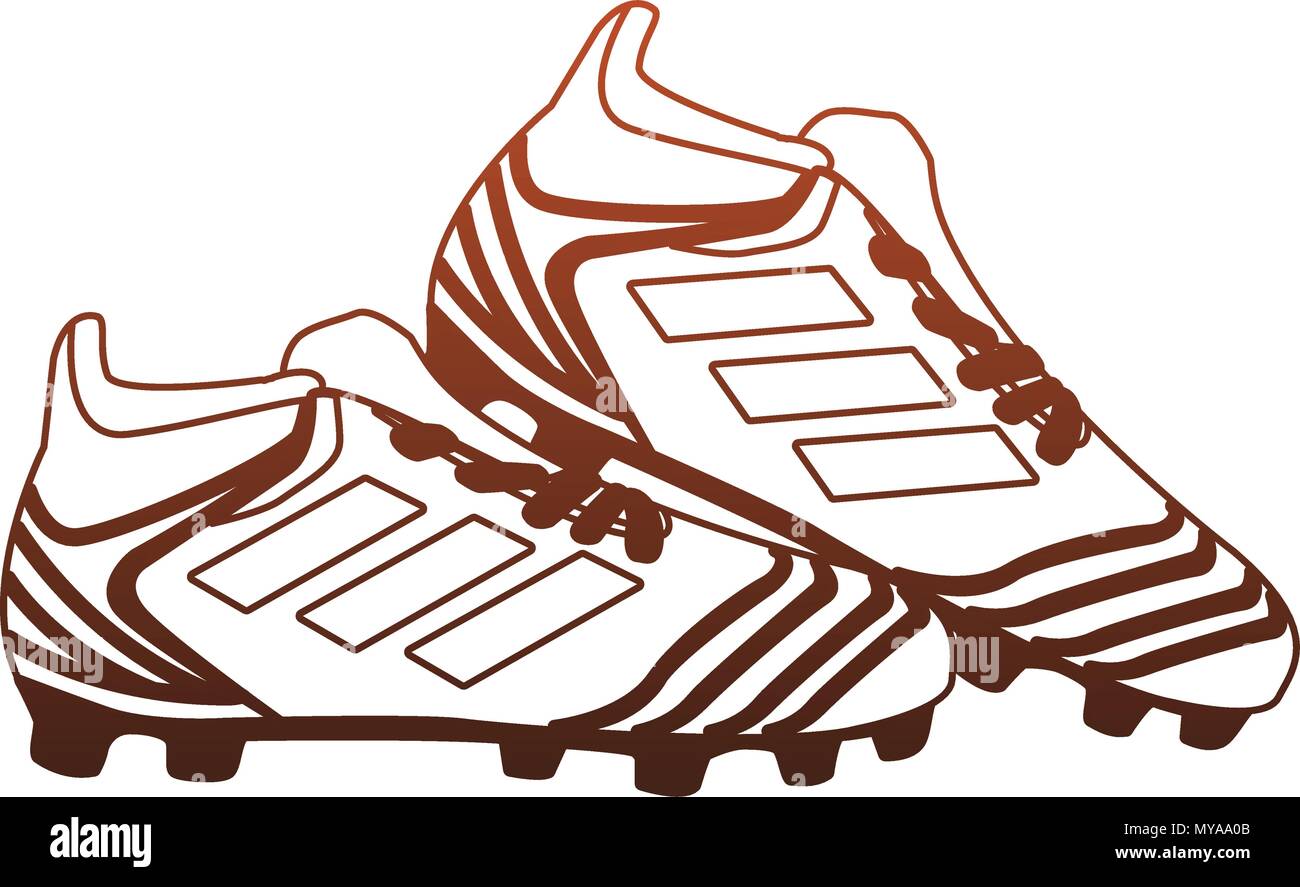 Red football boots Stock Vector Images - Alamy