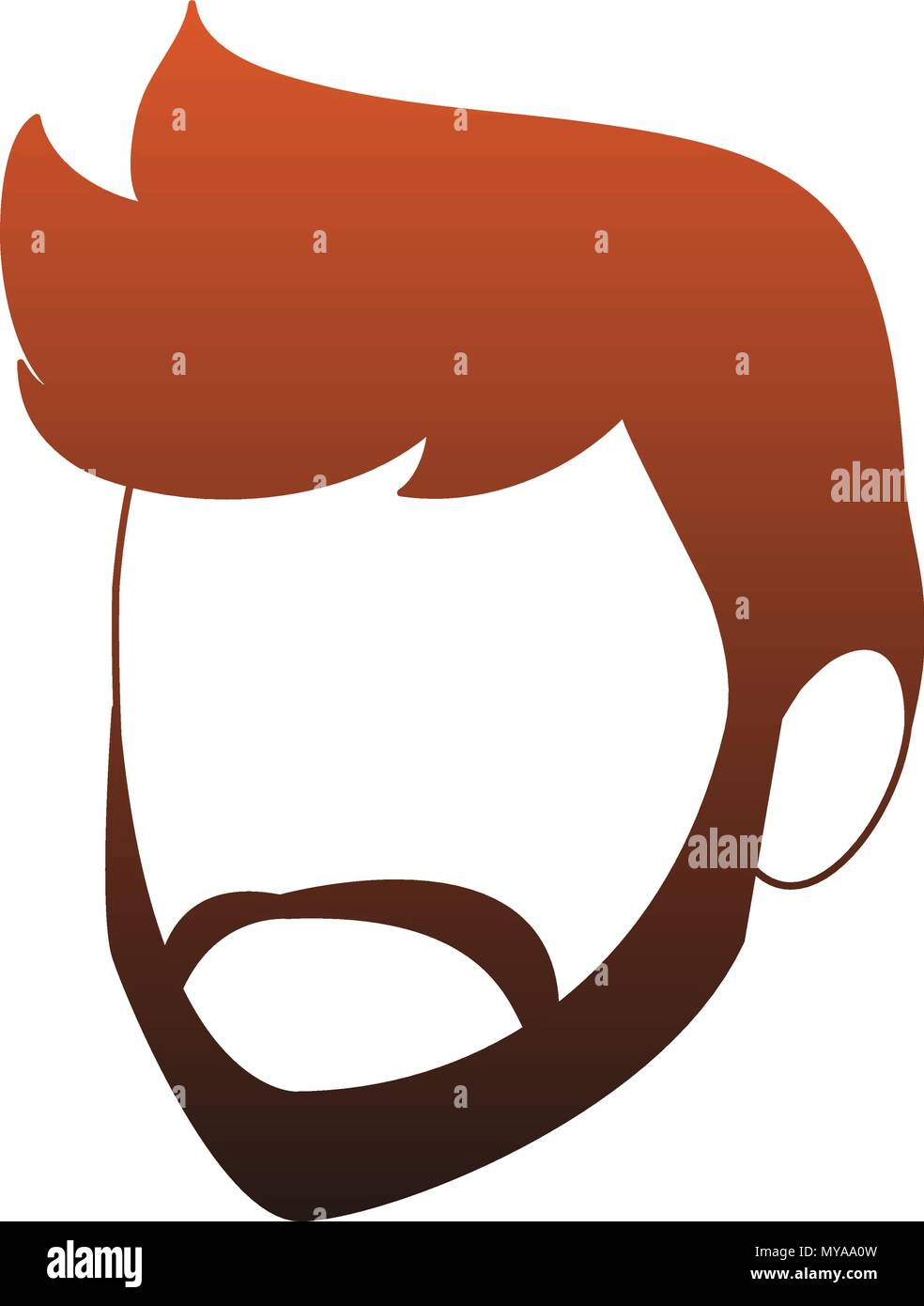 Young man faceless red lines Stock Vector Image & Art - Alamy