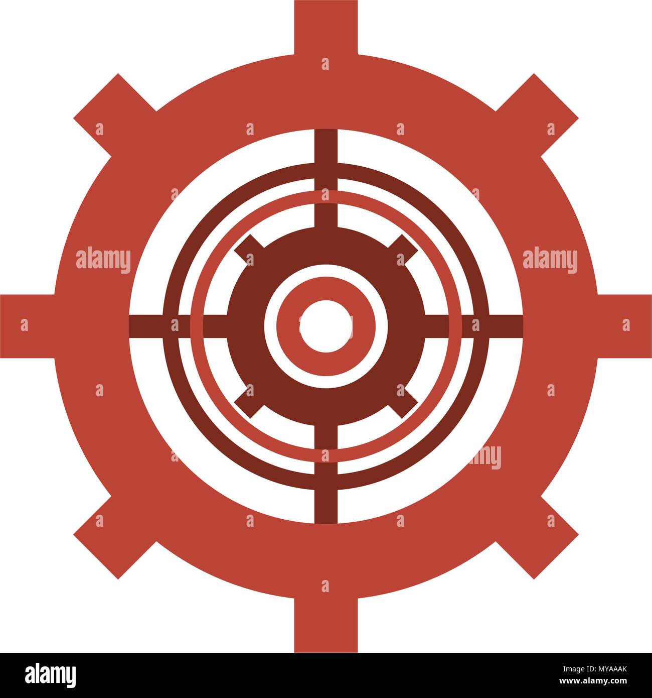 Gear working symbol Stock Vector Image & Art - Alamy