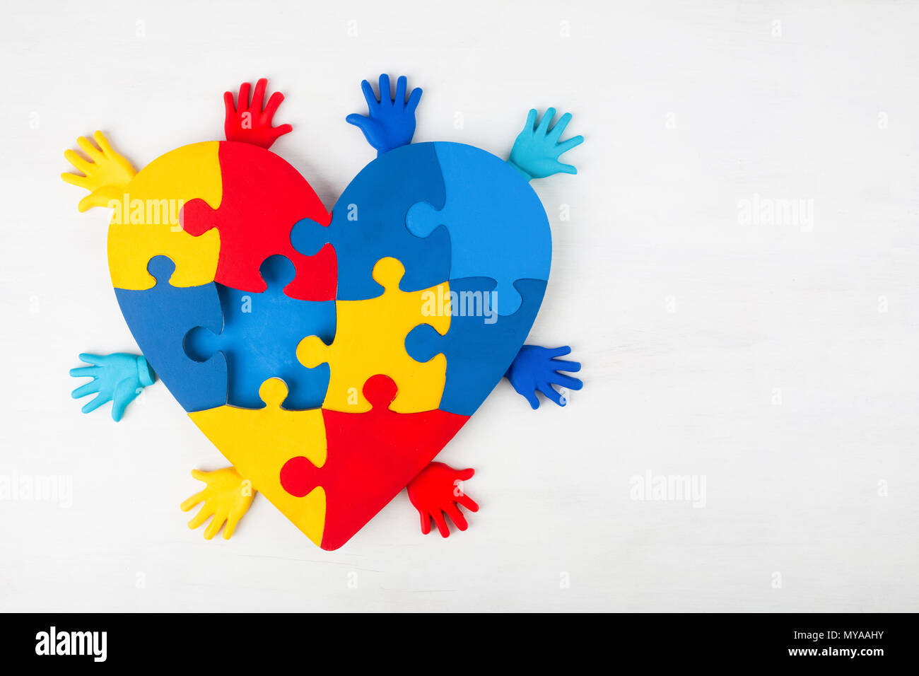 puzzle heart hands support autism awareness Stock Photo - Alamy puzzle heart hands support autism awareness Stock Photo - Alamy