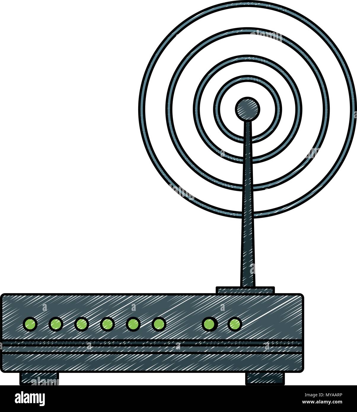 Home broadband router Stock Vector Images - Alamy