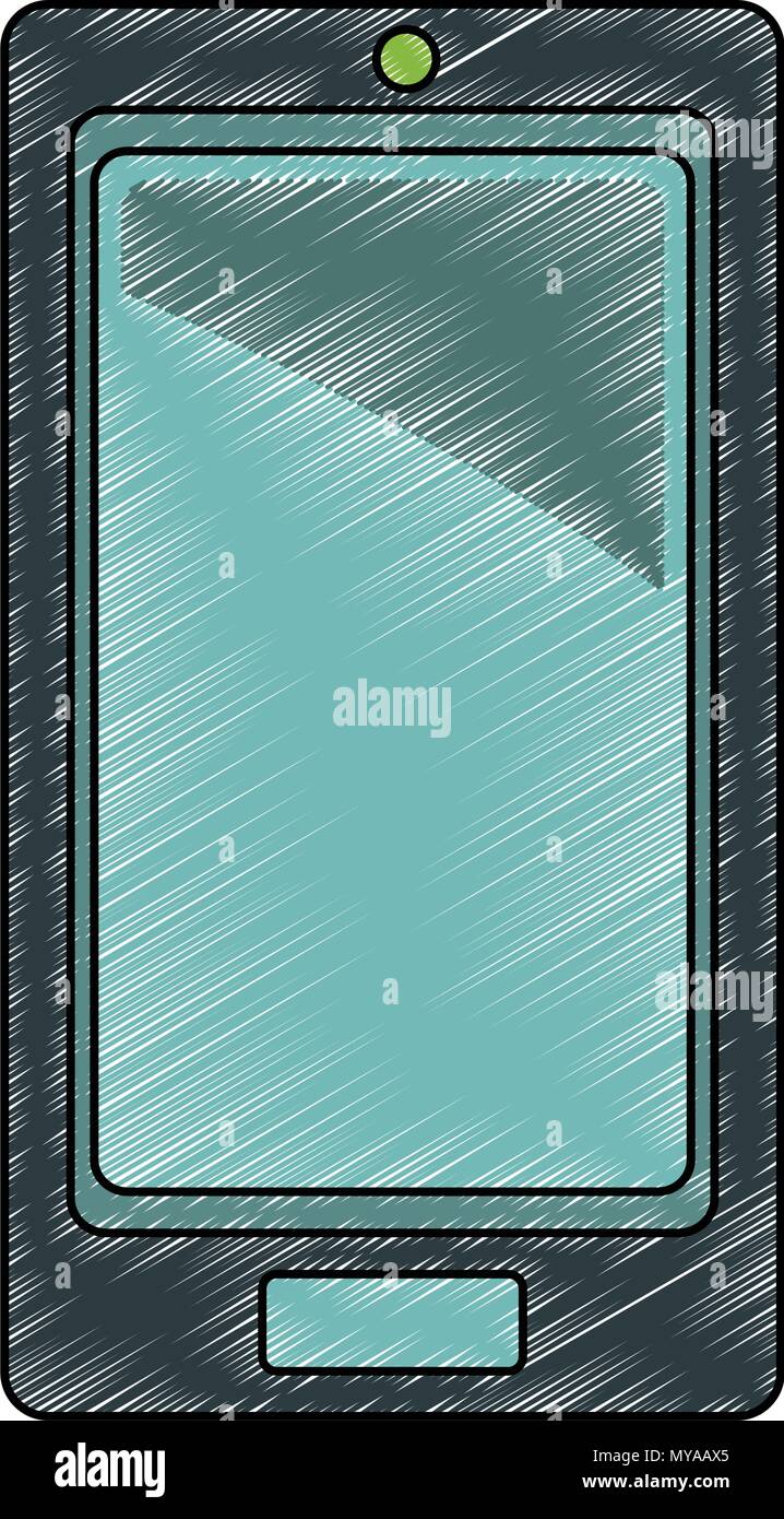 Smartphone mobile technology scribble Stock Vector Image & Art - Alamy