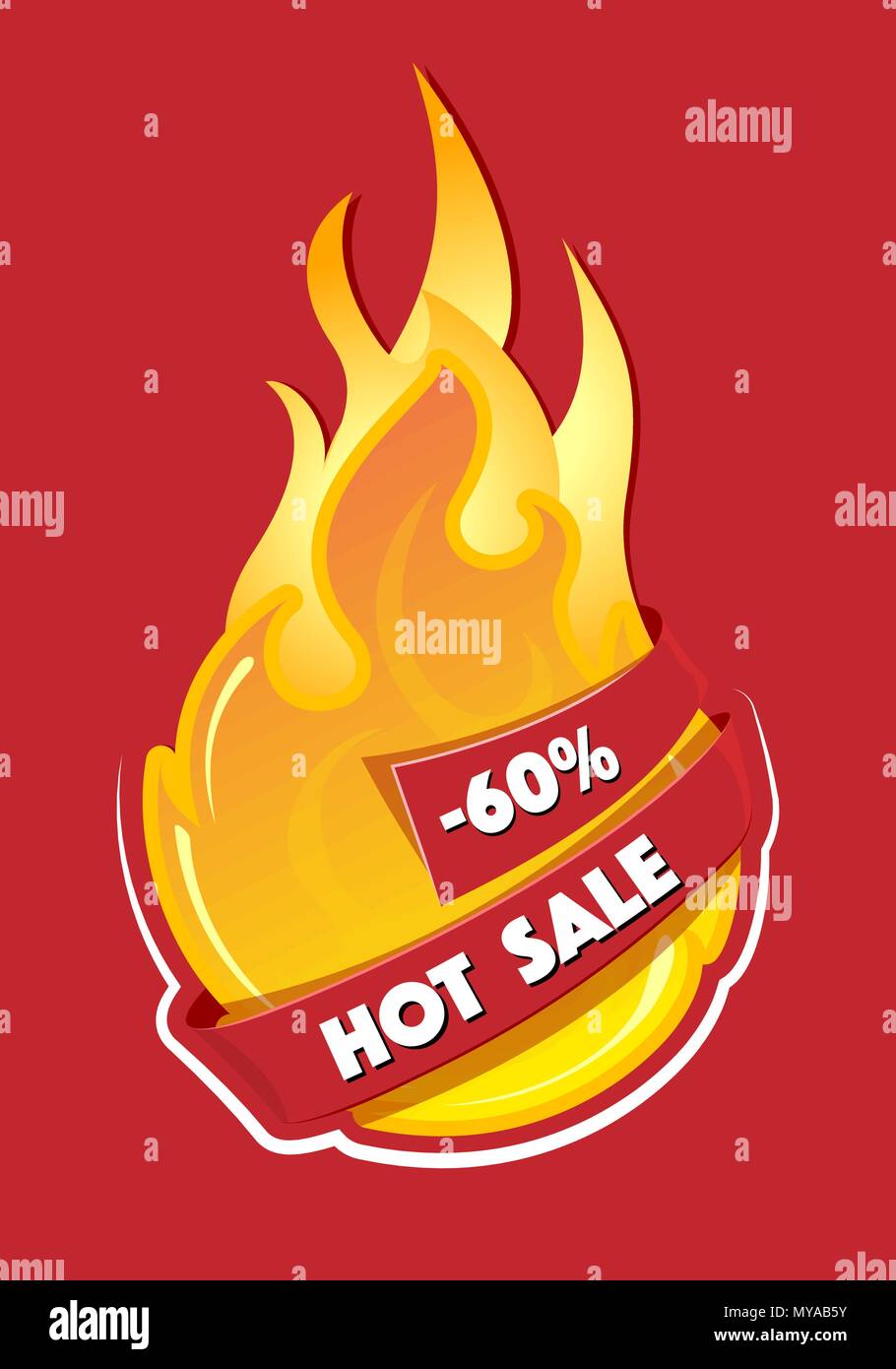 Fire ribbon Stock Vector Images - Alamy
