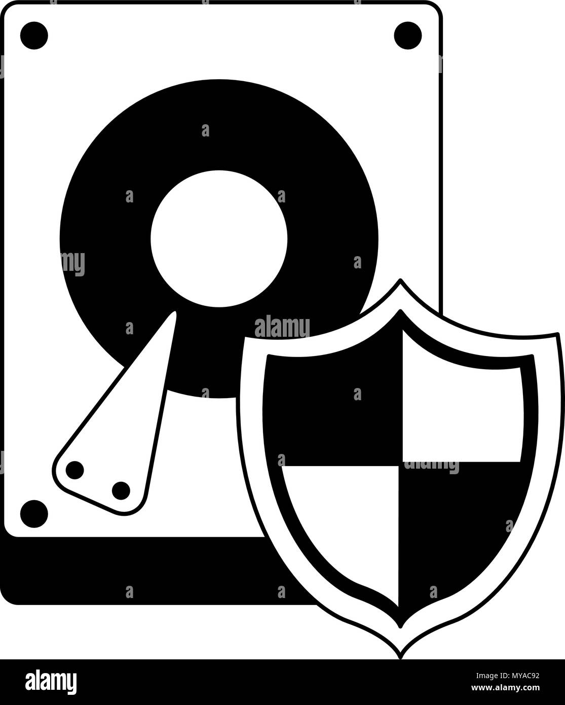 Secured storage Stock Vector Images - Alamy