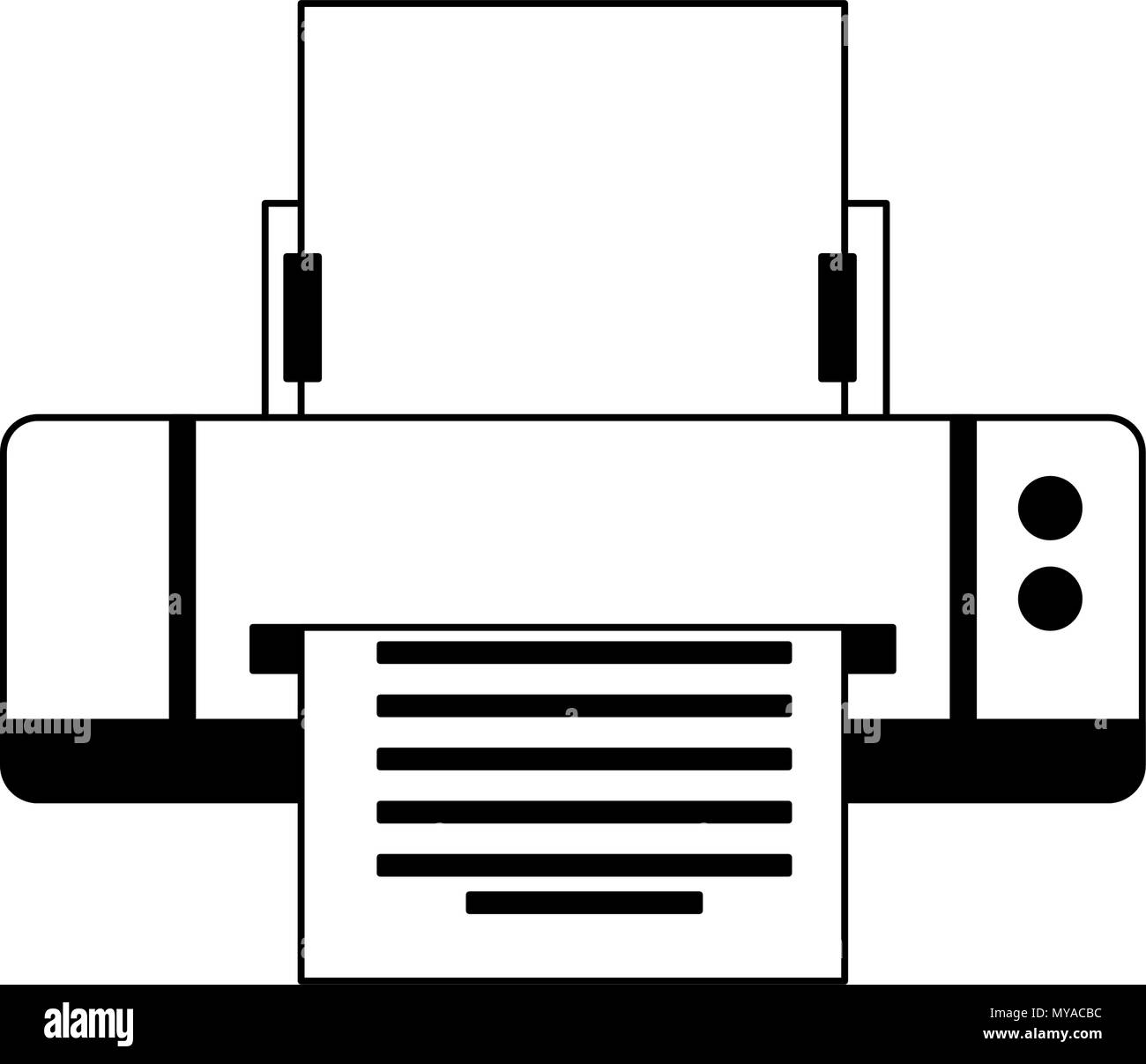 Black photocopier Stock Vector Images - Alamy
