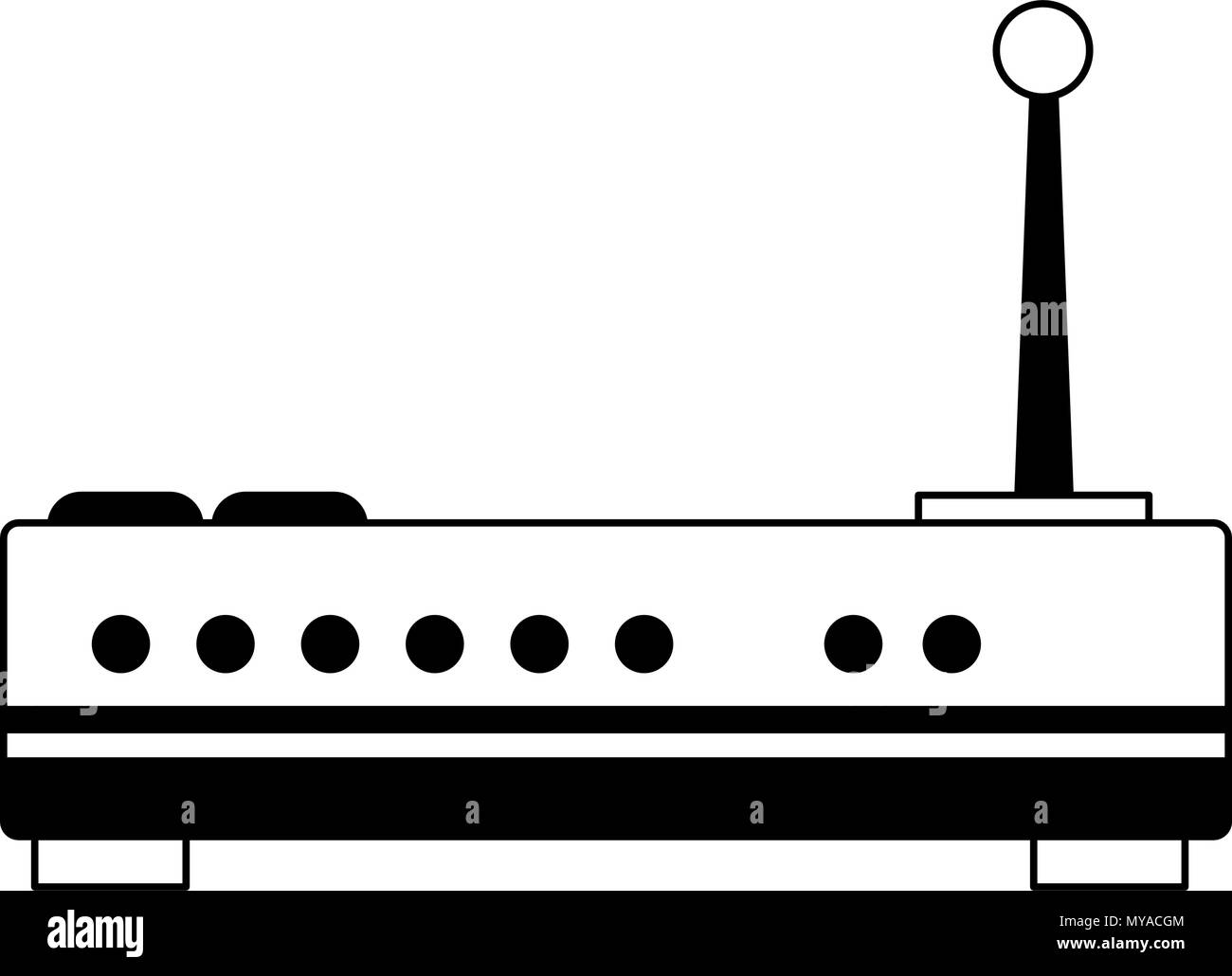Wifi router in home Stock Vector Images - Alamy