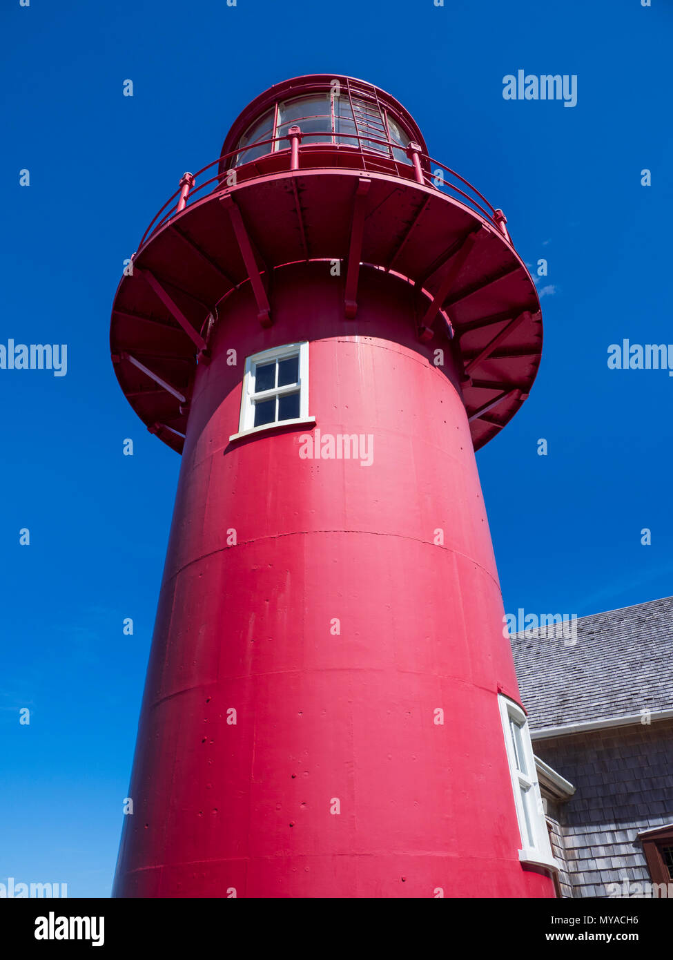 Pointe-a-la-Renommee Lighthouse, Gaspe Peninsula, Quebec, Canada Stock ...