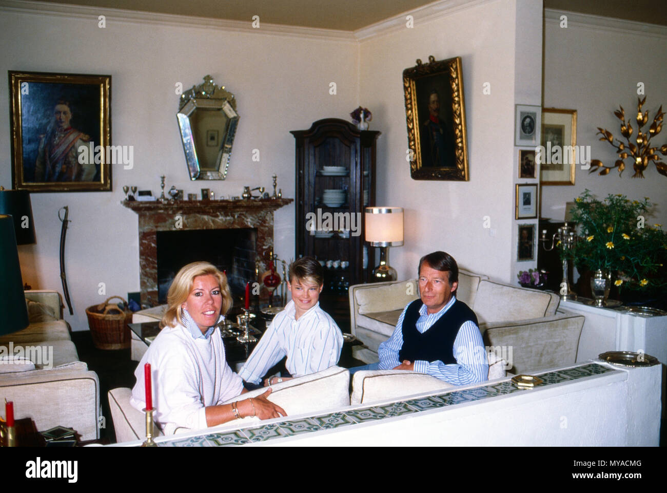 Michael Prinz von Preußen mit Ehefrau Brigitta und Tochter Nataly im ...