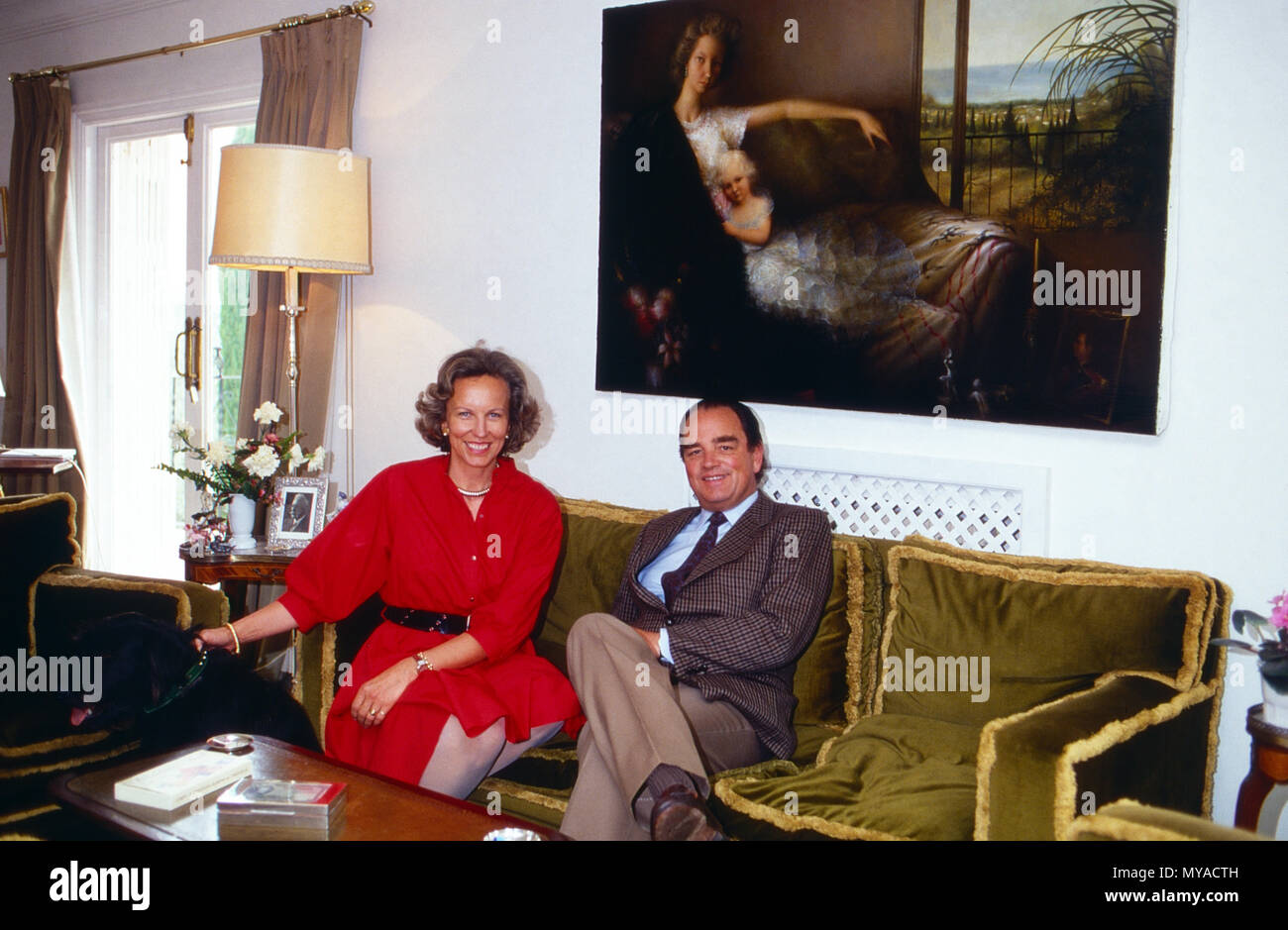 Marie Cecile (?) Prinzessin von Preußen, mit Ehemann, Deutschland 1989 ...
