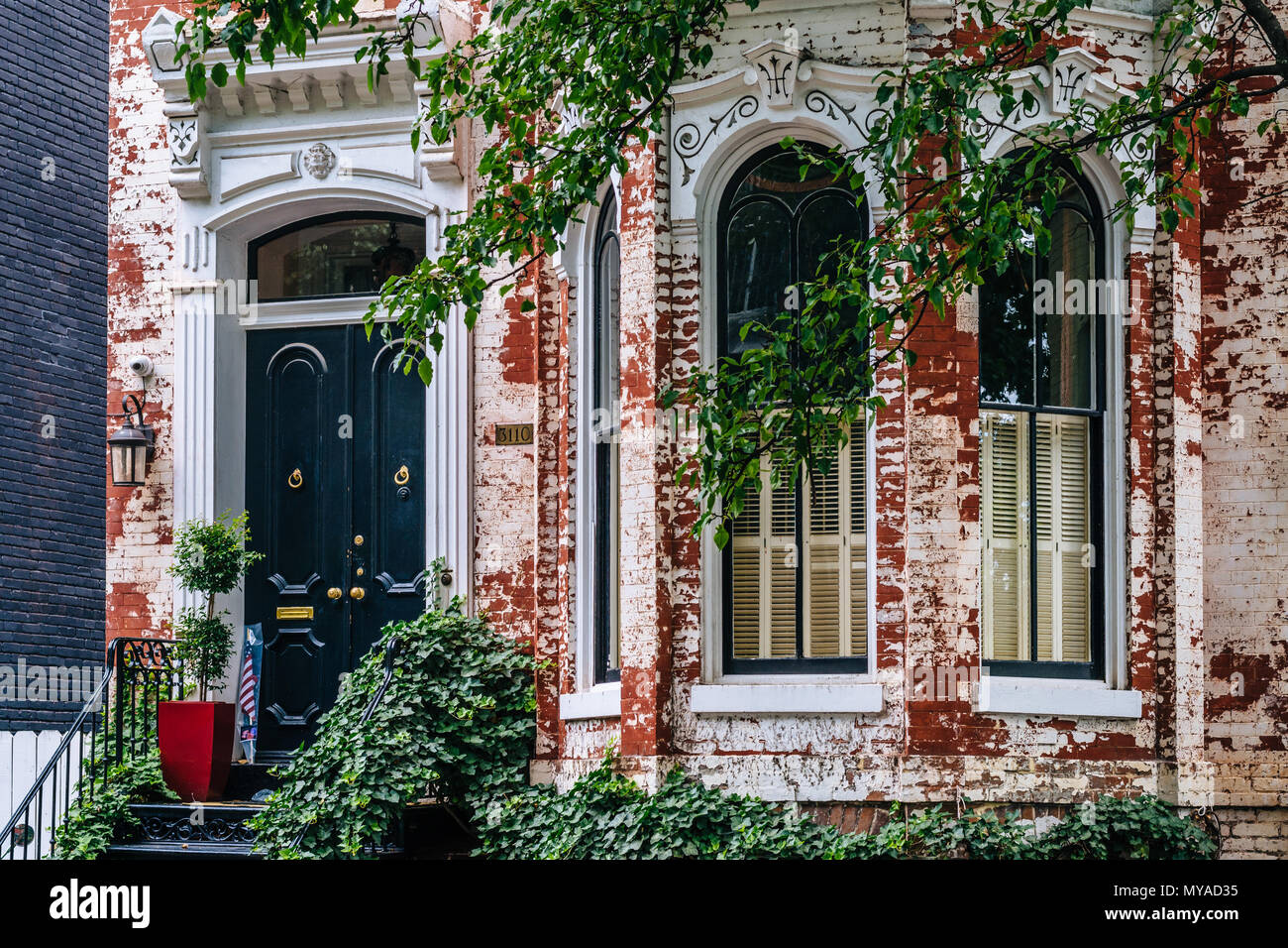 A brick row house in Georgetown, Washington, DC Stock Photo - Alamy