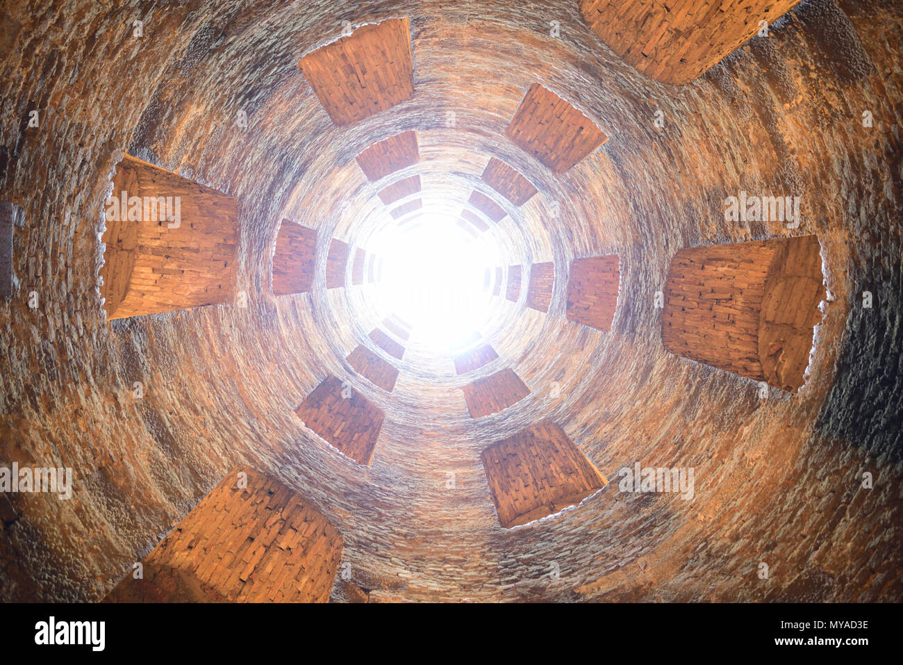 St. Patrick's well, Orvieto, Italy. Historic well. Great engineering ...