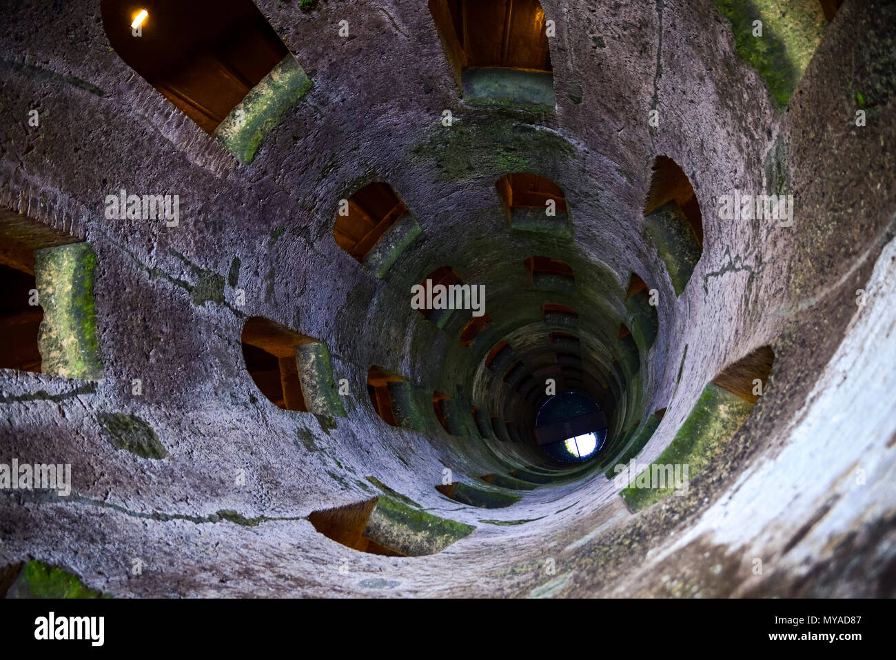 St. Patrick's well, Orvieto, Italy. Historic well. Great engineering ...