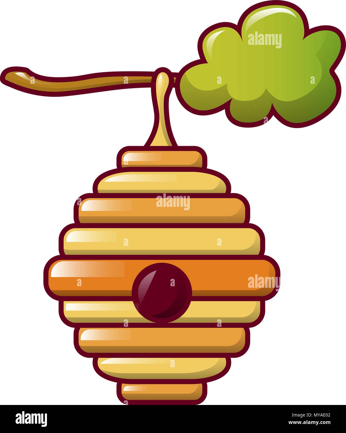 Bee hive icon, cartoon style Stock Vector Image & Art - Alamy