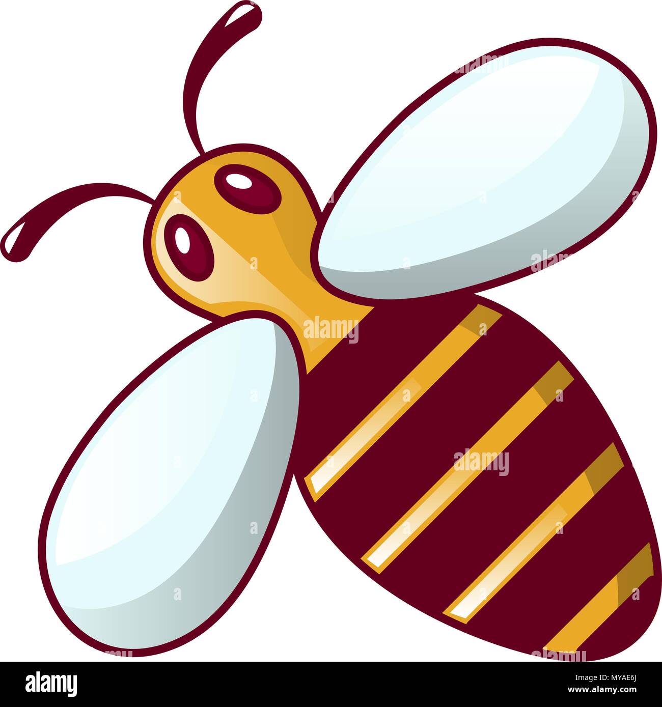 Bee icon, cartoon style Stock Vector Image & Art - Alamy
