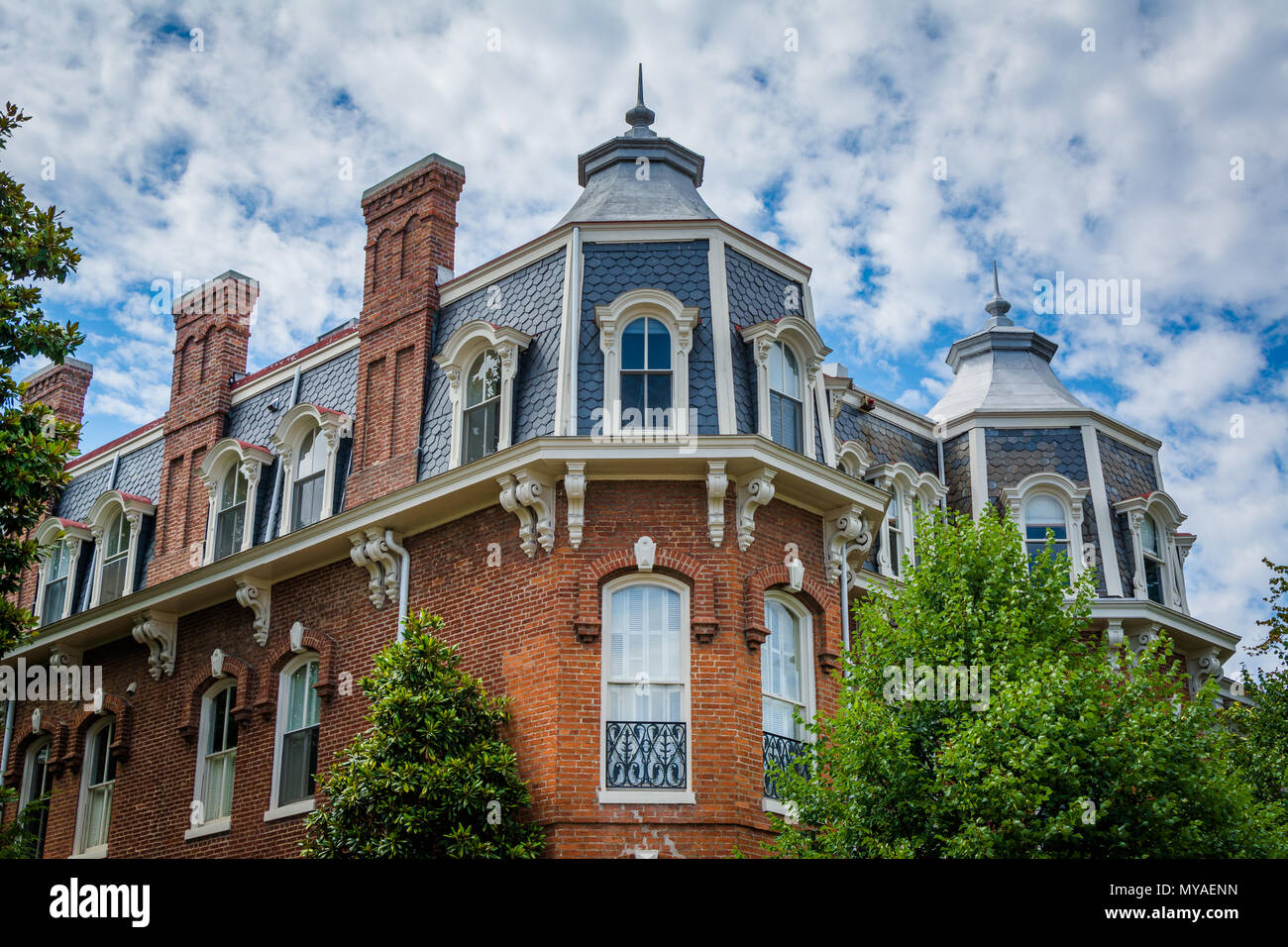 Architectural details of a house in Georgetown, Washington, DC Stock ...
