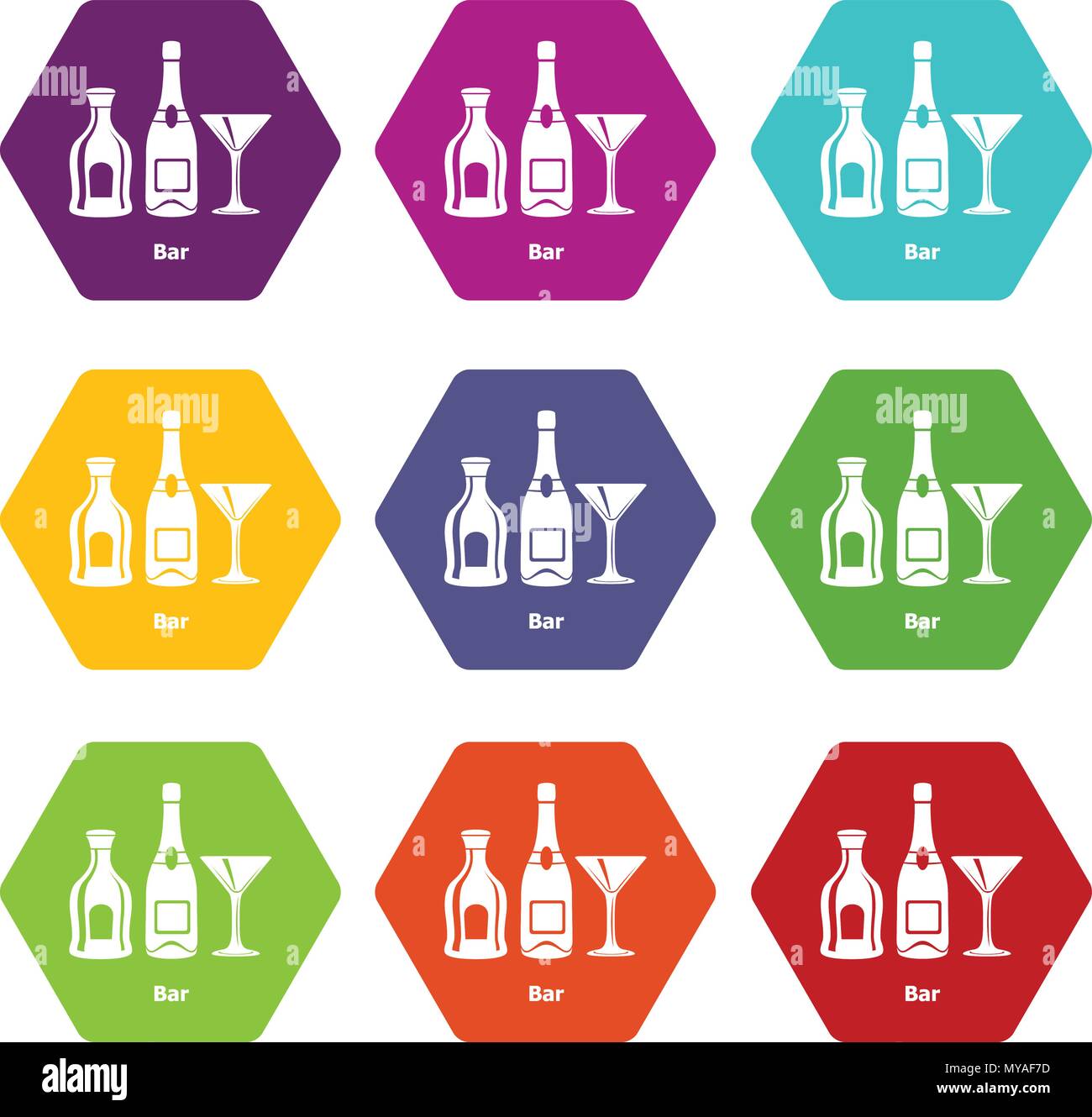 9 bar cafe Stock Vector Images - Alamy