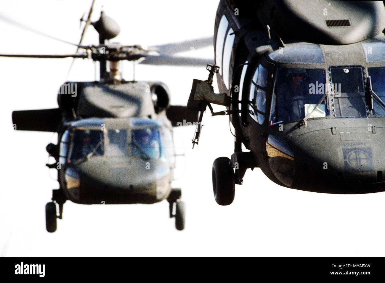 Blackhawk copters in flight hi-res stock photography and images - Alamy