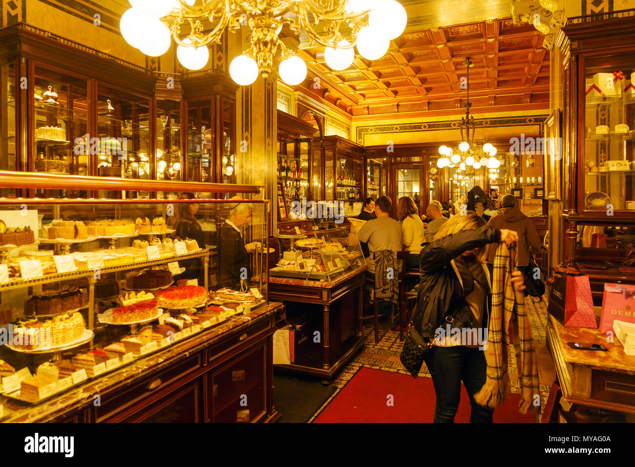 Demel cafe vienna austria hi-res stock photography and images - Alamy